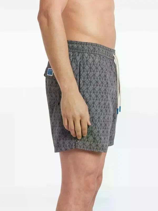 FEFÈ Geometric Print Drawstring Swim Shorts