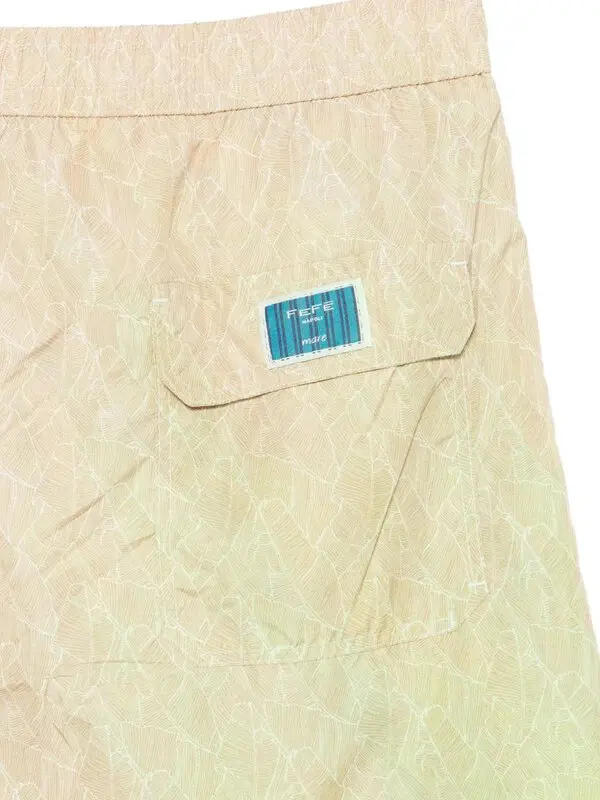 FEFÈ Printed Drawstring Swim Shorts