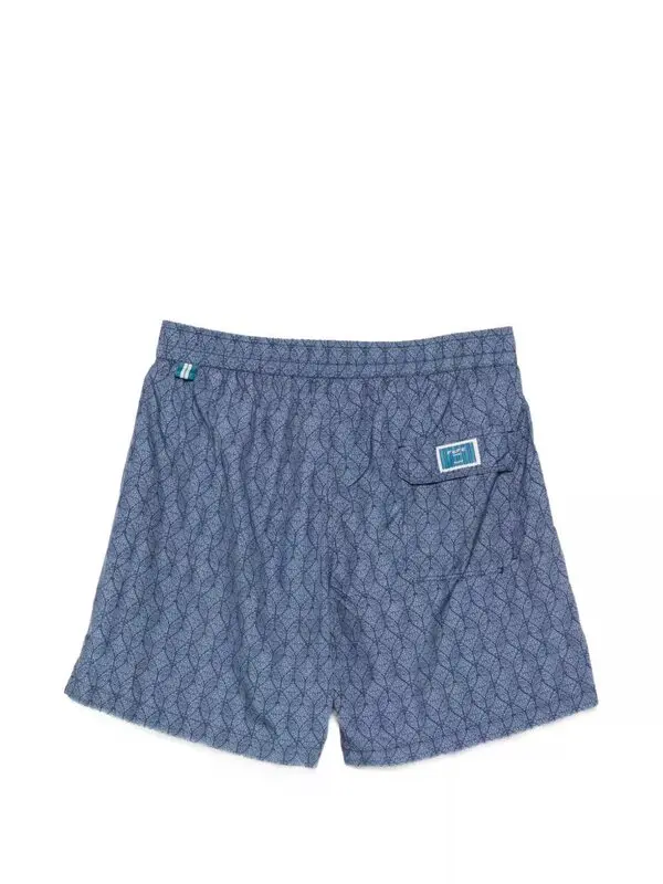 FEFÈ Geometric Print Drawstring Swim Shorts
