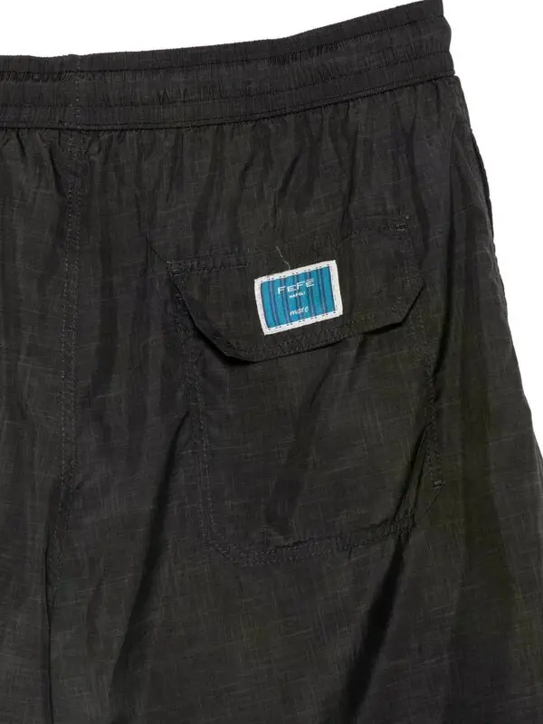 FEFÈ Drawstring Swim Shorts With Slub Texture