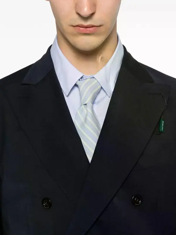 Boglioli Double-breasted Peak-lapels Suit - Blue