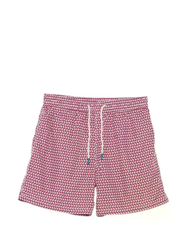 FEFÈ Elephant Print Drawstring Swim Shorts