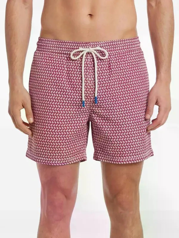 FEFÈ Elephant Print Drawstring Swim Shorts