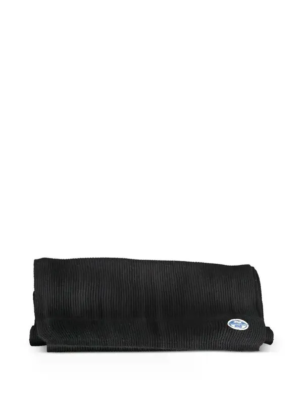 NORTH SAILS Ribbed-knit Logo-patch Scarf