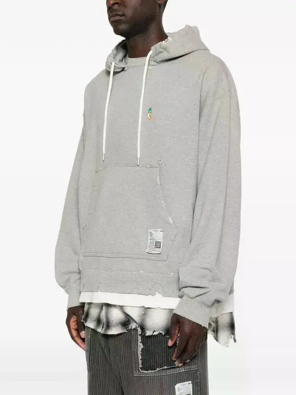 Mihara Yasuhiro Distressed Layered Hoodie