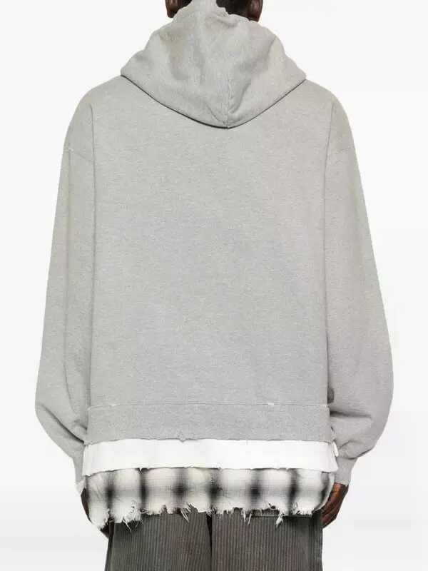 Mihara Yasuhiro Distressed Layered Hoodie