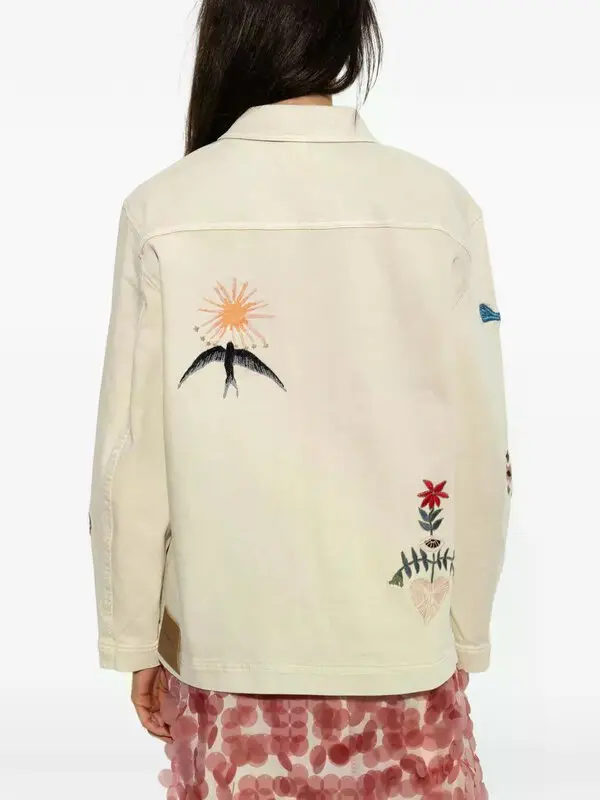 Munthe Embroidered Denim Jacket