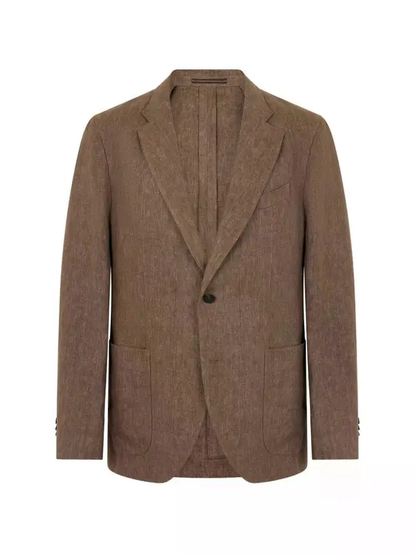 SLOWEAR Single-breasted Notched-lapel Blazer - Brown