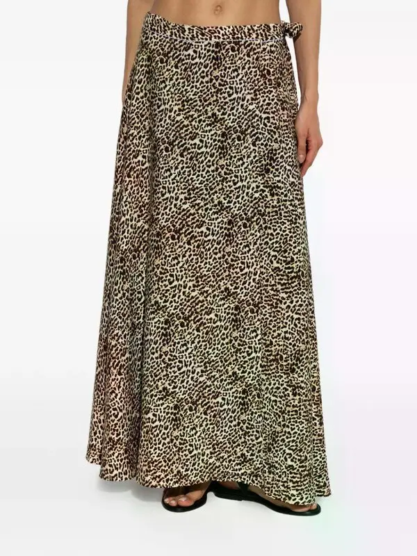 Munthe Ubba Leopard-print Maxi Skirt