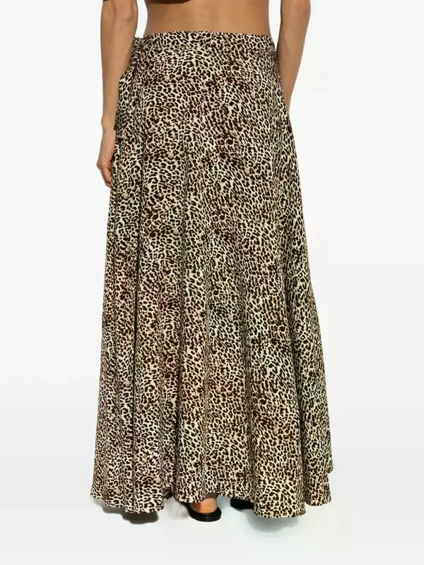 Munthe Ubba Leopard-print Maxi Skirt