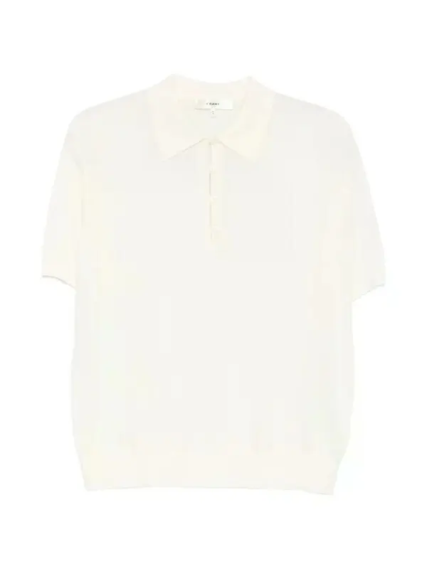 FRAME Short Sleeve Knitted Polo Top