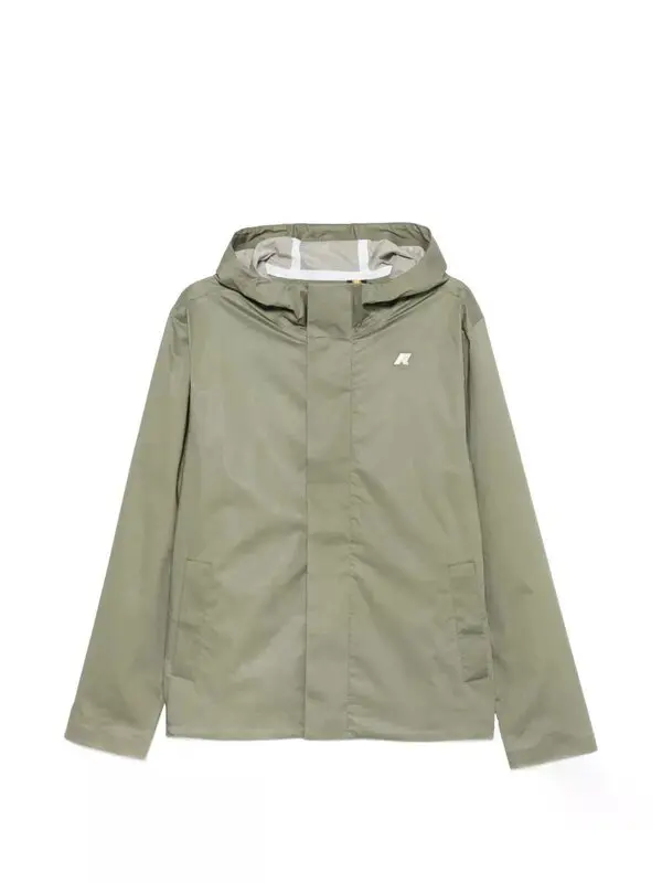 K-WAY Hooded Jacket With Logo Patch