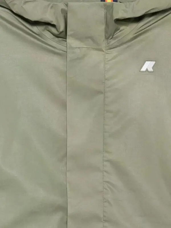 K-WAY Hooded Jacket With Logo Patch