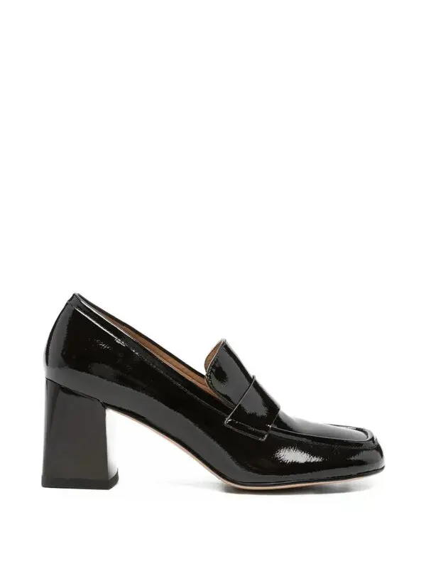 LINDA BAUMANN Square-toe Block Heel Pumps
