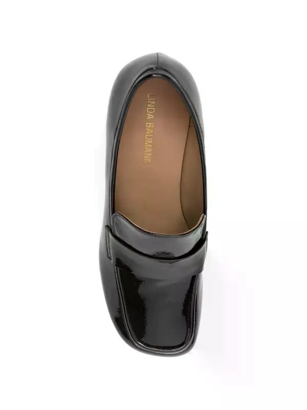 LINDA BAUMANN Square-toe Block Heel Pumps
