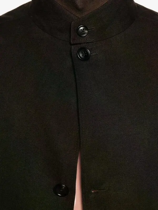 Zegna Mandarin-collar Buttoned Jacket