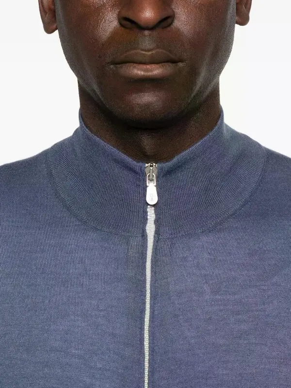 Brunello Cucinelli Long-sleeve Zip-fastening Cardigan - Blue