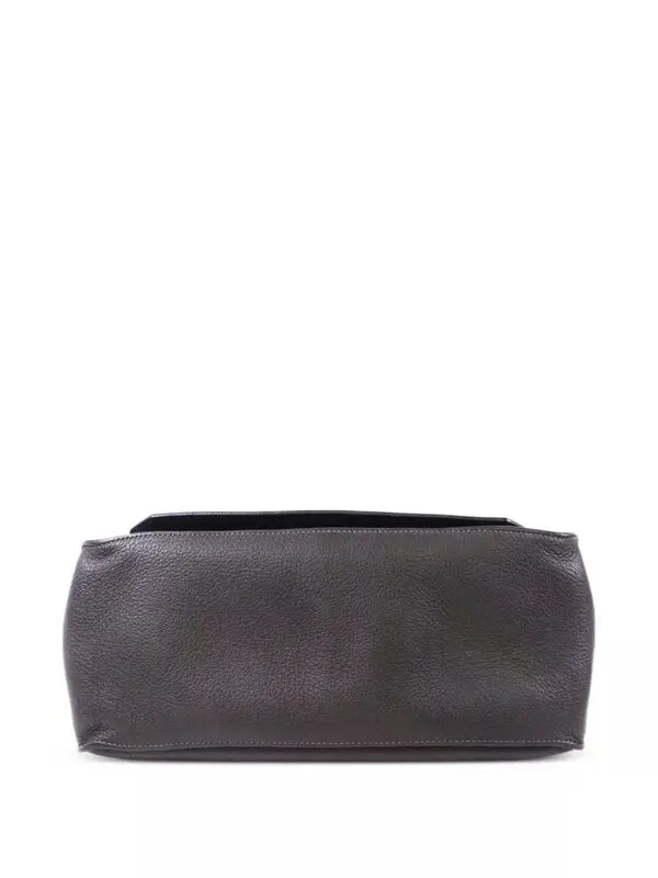Hermès Jypsiere Taurillon Clemence Leather Shoulder Bag - Grey