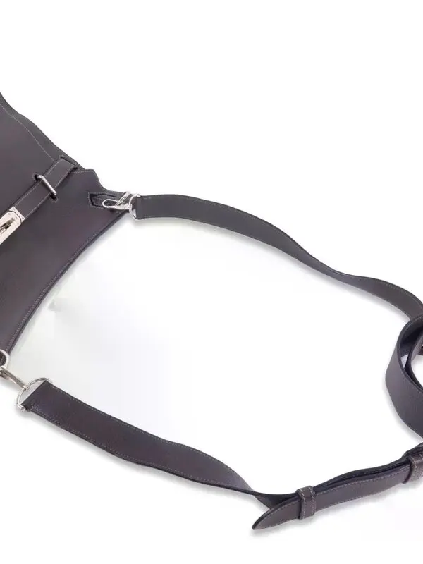 Hermès Jypsiere Taurillon Clemence Leather Shoulder Bag - Grey