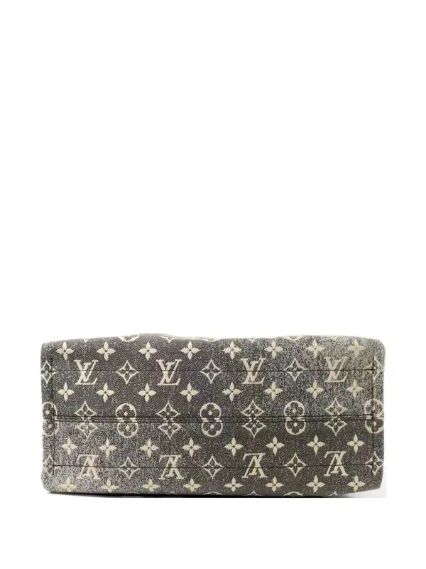 LOUIS VUITTON On The Go Mm Monogram Jacquard Denim Tote Bag