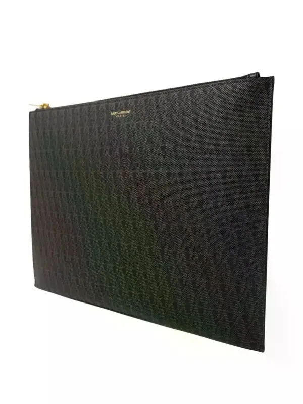 Saint Laurent Monogram Print Pouch Bag