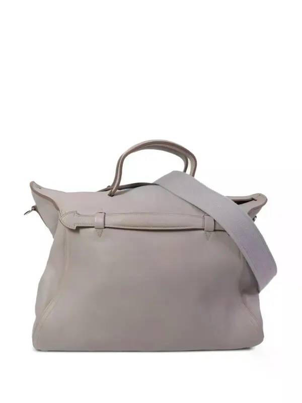 Hermès Oxer Leather Two-way Handbag - Grey
