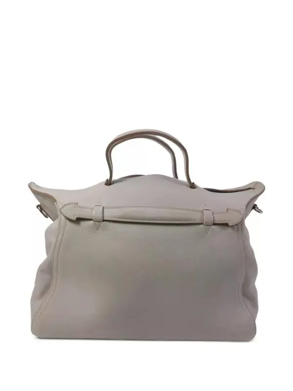 Hermès Oxer Leather Two-way Handbag - Grey