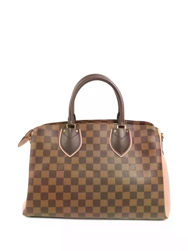 LOUIS VUITTON Normandy Damier Ebene Canvas Tote Bag - Brown