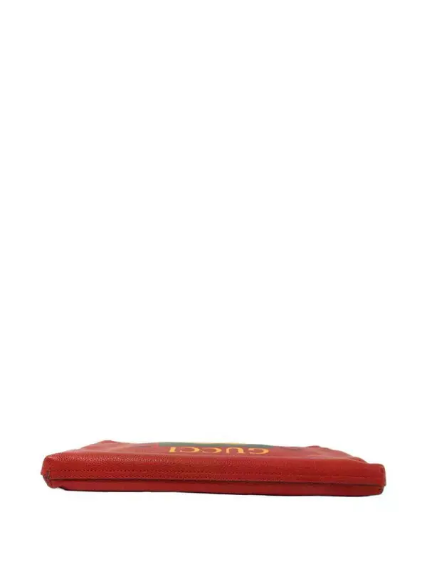 Gucci Gg Logo Print Clutch