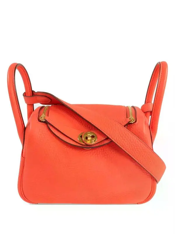 Hermès Mini Lindy Two-way Handbag - Red