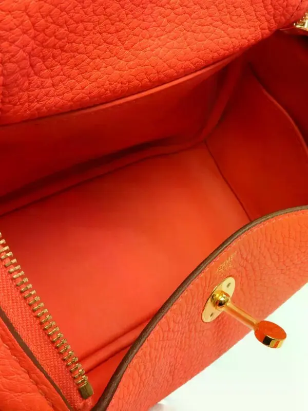 Hermès Mini Lindy Two-way Handbag - Red
