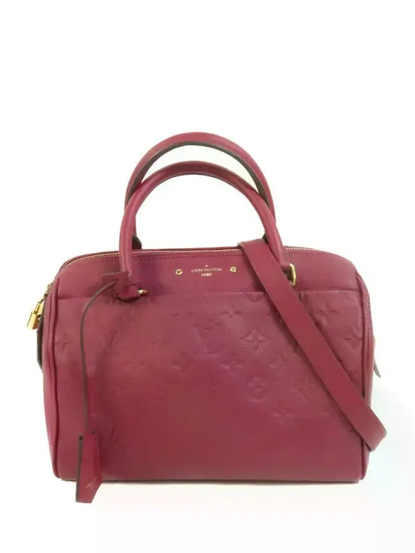 LOUIS VUITTON Speedy Bandouliere Monogram Shoulder Bag - Red
