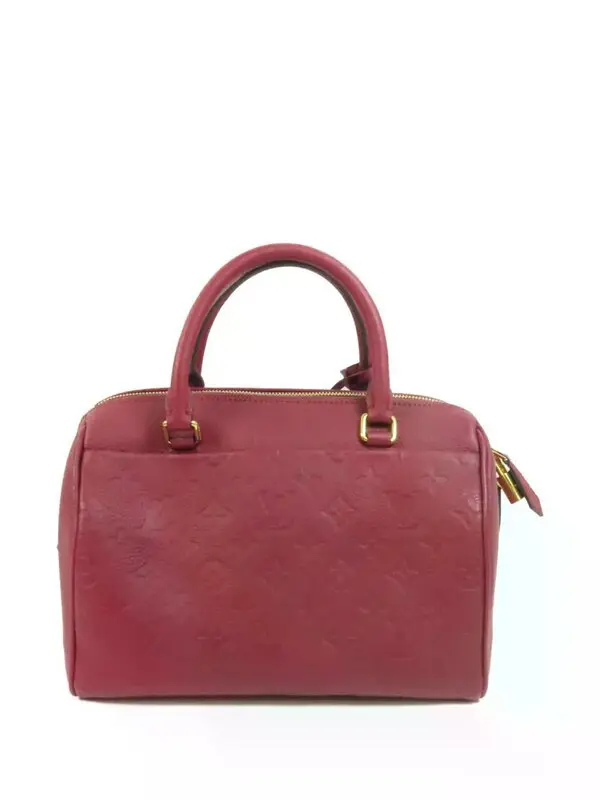 LOUIS VUITTON Speedy Bandouliere Monogram Shoulder Bag - Red