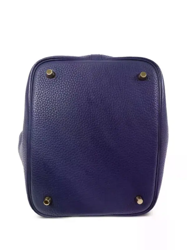 Hermès Togo Leather Tote Bag - Blue