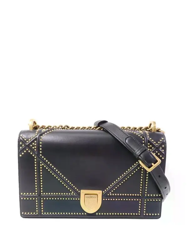 Dior Diorama Studded Shoulder Bag