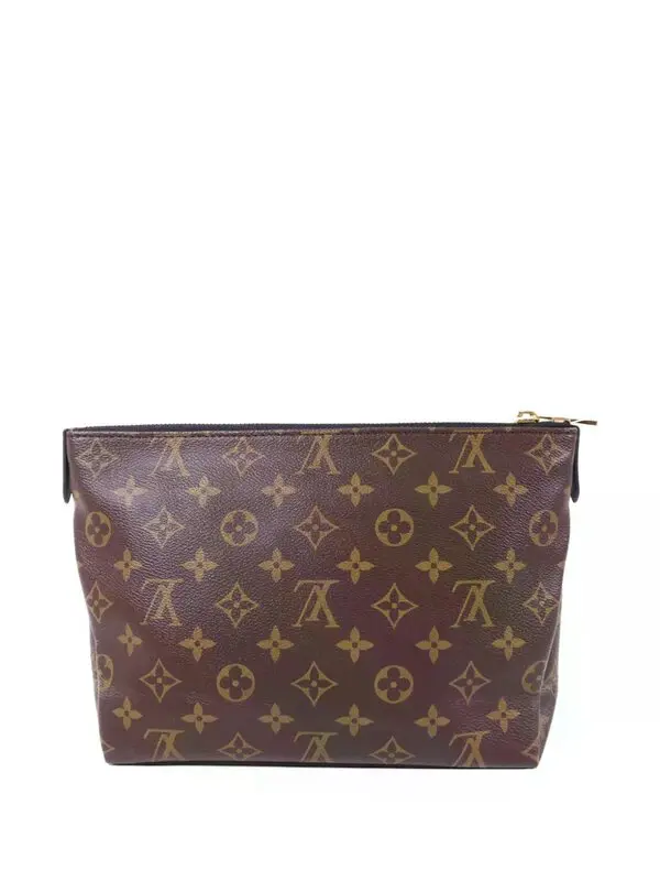 LOUIS VUITTON Pallas Beauty Case Monogram Canvas Clutch - Brown