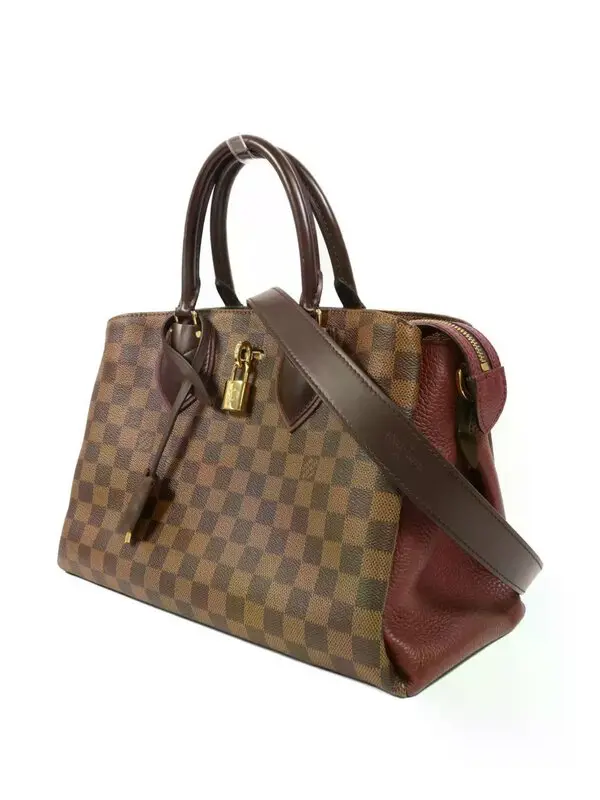 LOUIS VUITTON Normandy Damier Ebene Tote Bag - Brown