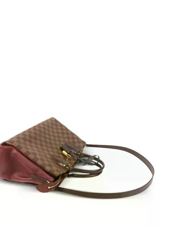 LOUIS VUITTON Normandy Damier Ebene Tote Bag - Brown