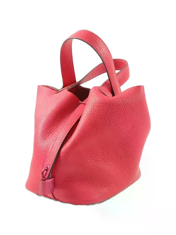 Hermès Pm Picotin Lock Leather Tote Bag - Pink