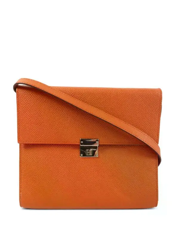 Hermès Clic 16 Leather Shoulder Bag - Orange