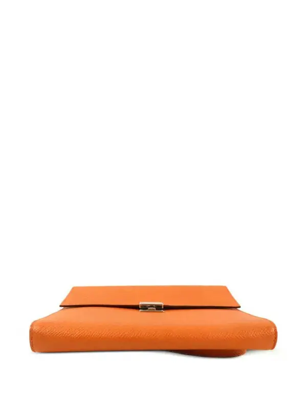 Hermès Clic 16 Leather Shoulder Bag - Orange