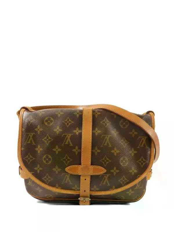 LOUIS VUITTON 30 Saumur Monogram Shoulder Bag - Brown