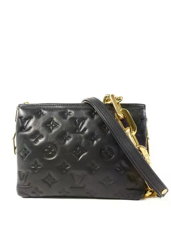 LOUIS VUITTON Bb Coussin Monogram Shoulder Bag - Black