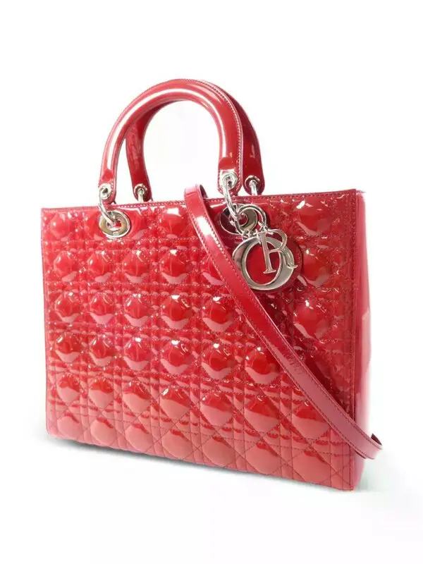Dior Large Lady Tote Bag - Red