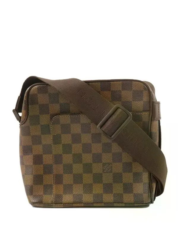 LOUIS VUITTON Pm Olav Crossbody Bag Damier Ebene
