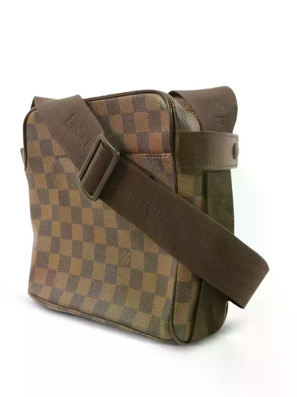 LOUIS VUITTON Pm Olav Crossbody Bag Damier Ebene