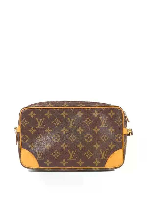 LOUIS VUITTON Monogram Canvas Marly Dragonne Clutch Bag - Brown