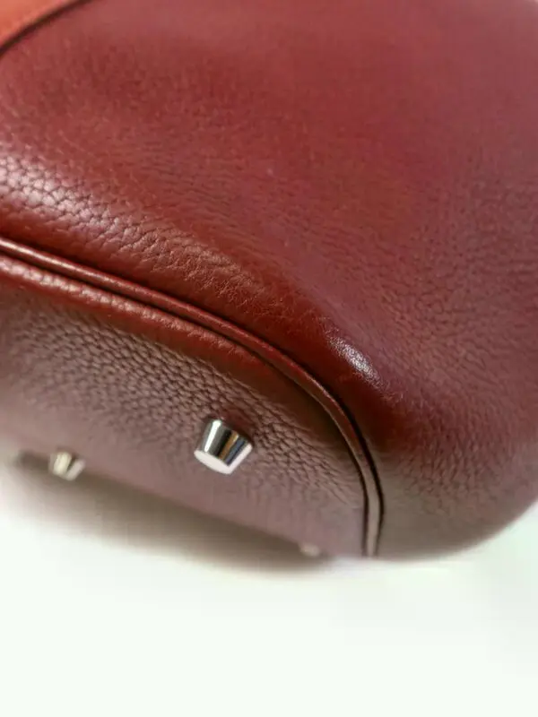 Hermès Gm Picotin Leather Tote Bag - Red