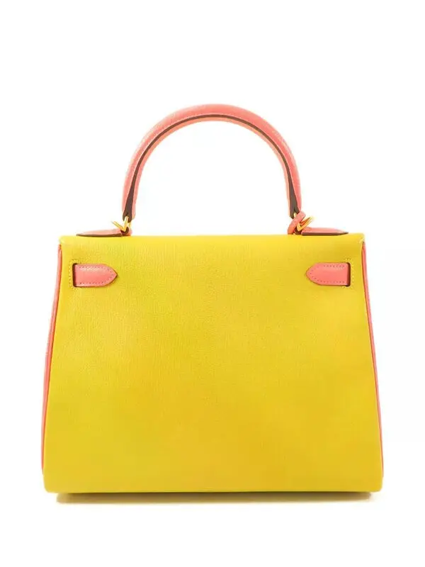 Hermès 28 Kelly Two-way Shoulder Bag - Yellow