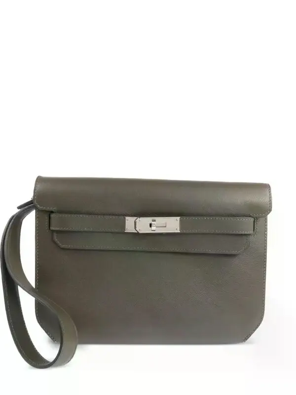 Hermès 25 Kelly Dépêches Clutch Bag - Grey